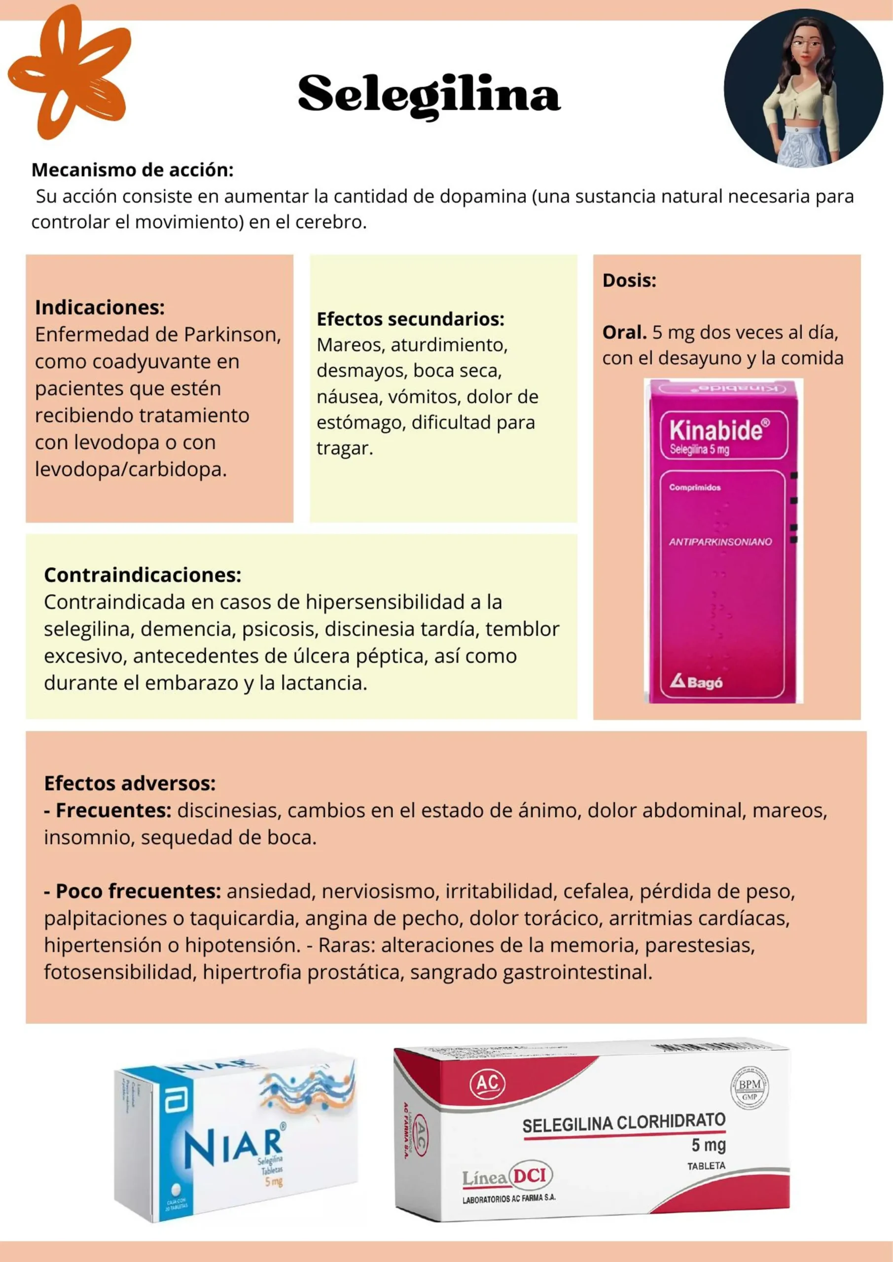 Selegilina: mecanismo de acción, efectos y consideraciones » Mecanicos ...
